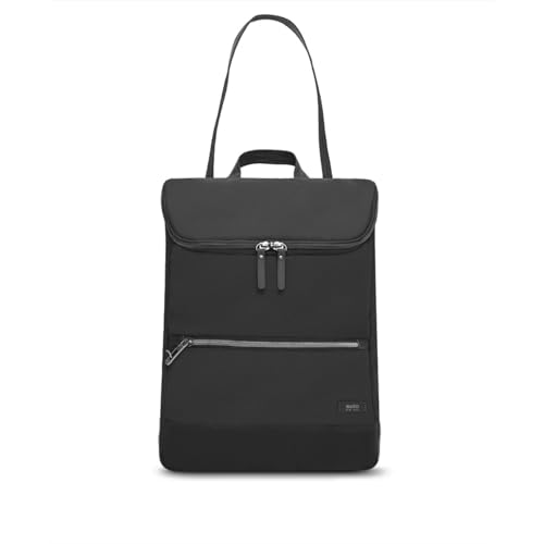 Solo New York Stealth Hybrid Backpack, Black - with Anti-Theft Features (Cut-Proof, Armored Zippers, & RFID Data Protection)