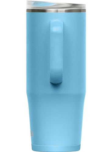 CamelBak Thrive Leak-Proof 32 oz Stainless Steel Mug for Travel, Coffee, Tea, Hot Beverages - Spill Proof Cup-holder, Nordic Blue