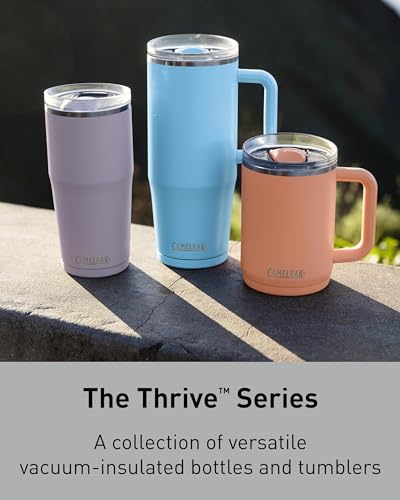 CamelBak Thrive Leak-Proof 32 oz Stainless Steel Mug for Travel, Coffee, Tea, Hot Beverages - Spill Proof Cup-holder, Nordic Blue