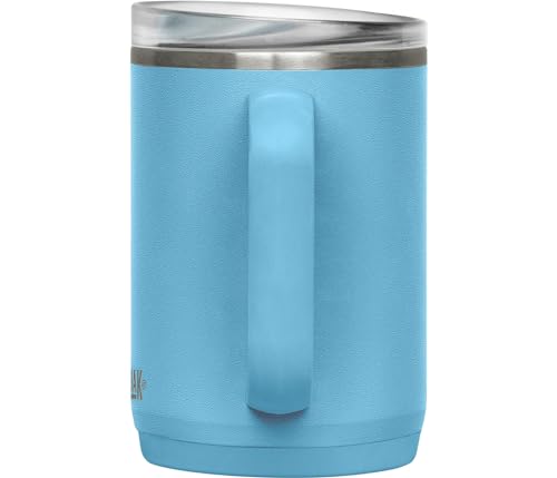 CamelBak Thrive Leak-Proof 16 oz Mug, Insulated Stainless Steel - For travel, coffee, tea, hot beverages - Spill Proof - Cup-holder Compatible, Nordic Blue