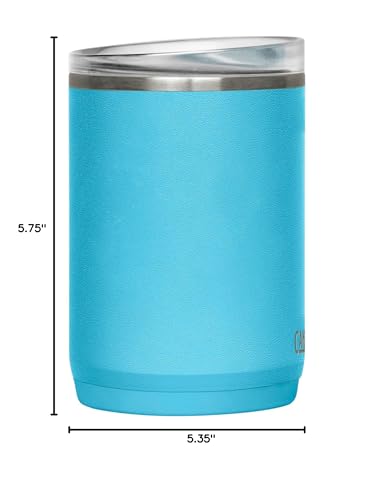 CamelBak Thrive Leak-Proof 16 oz Mug, Insulated Stainless Steel - For travel, coffee, tea, hot beverages - Spill Proof - Cup-holder Compatible, Nordic Blue