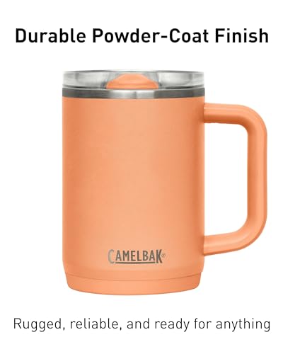 CamelBak Thrive Leak-Proof 16 oz Mug, Insulated Stainless Steel - For travel, coffee, tea, hot beverages - Spill Proof - Cup-holder Compatible, Desert Sunrise
