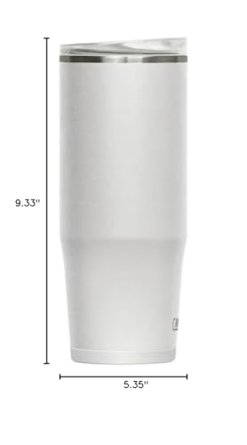 CamelBak Thrive Leak-Proof 32 oz Mug, Insulated Stainless Steel - For travel, coffee, tea, hot beverages - Spill Proof Cup-holder Compatible, White