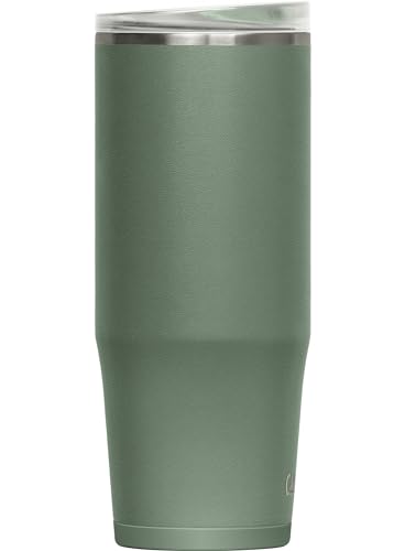 CamelBak Thrive Leak-Proof 32 oz Mug, Insulated Stainless Steel - For travel, coffee, tea, hot beverages - Spill Proof Cup-holder Compatible, Moss