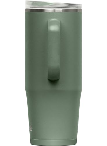CamelBak Thrive Leak-Proof 32 oz Mug, Insulated Stainless Steel - For travel, coffee, tea, hot beverages - Spill Proof Cup-holder Compatible, Moss