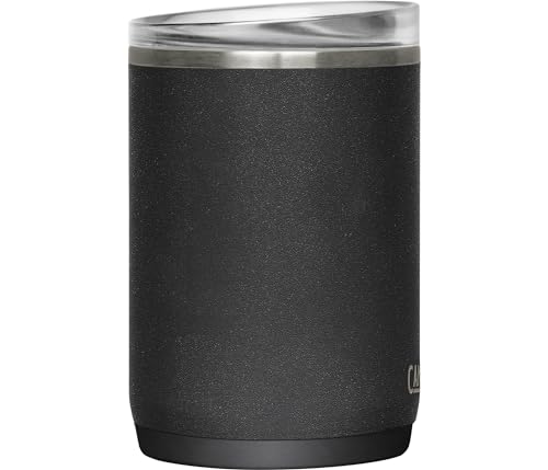 CamelBak Thrive Leak-Proof 16 oz Mug, Insulated Stainless Steel - For travel, coffee, tea, hot beverages - Spill Proof - Cup-holder Compatible, Black