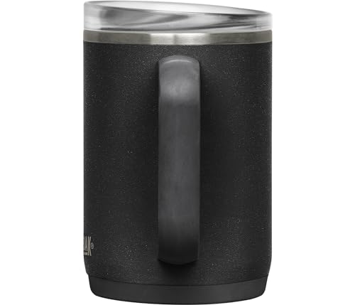 CamelBak Thrive Leak-Proof 16 oz Mug, Insulated Stainless Steel - For travel, coffee, tea, hot beverages - Spill Proof - Cup-holder Compatible, Black