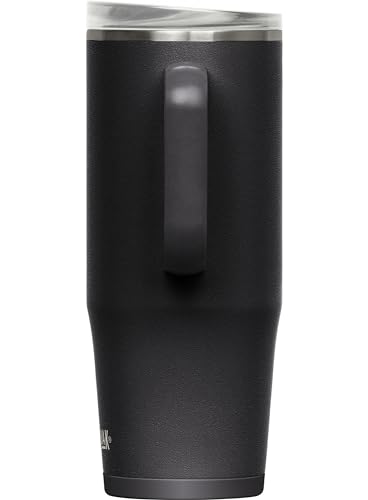 CamelBak Thrive Leak-Proof 32 oz Mug, Insulated Stainless Steel - For travel, coffee, tea, hot beverages - Spill Proof Cup-holder Compatible, Black