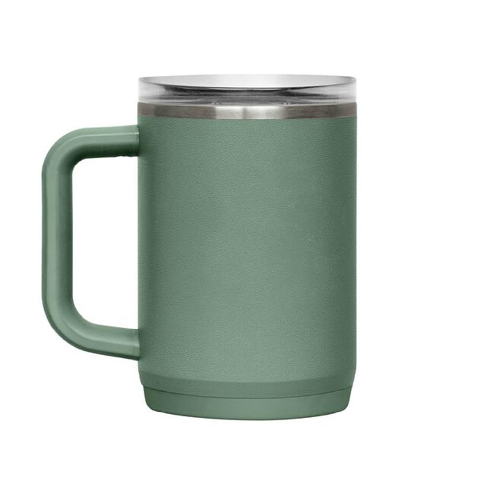 CamelBak Thrive Leak-Proof 16 oz Mug, Insulated Stainless Steel - For travel, coffee, tea, hot beverages - Spill Proof - Cup-holder Compatible, Moss