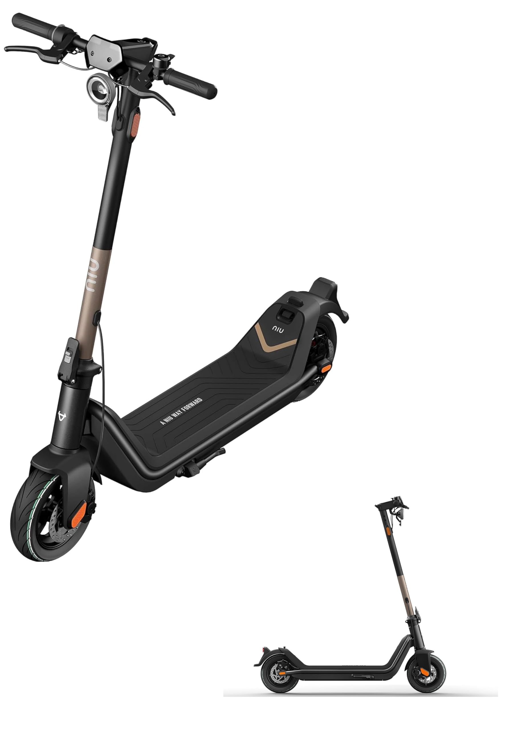 NIU KQi3 PRO Rose Gold Electric Scooter, Portable, Folding, Long Range 31 Miles Range, 20MPH Max Speed (Renewed)