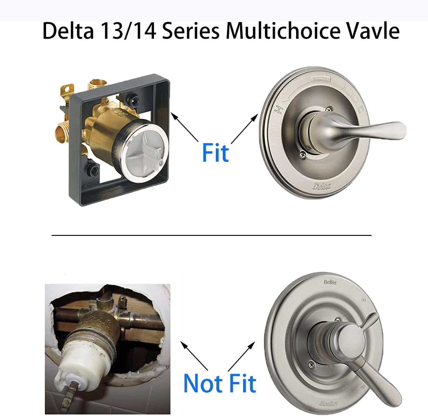 XUSHCL Delta RP46074 Shower Valve Cartridge For Tub/Shower Valves 13/14 Series, Delta Shower Valve Replacement-Single Function Temperature Control Valve Cartridge