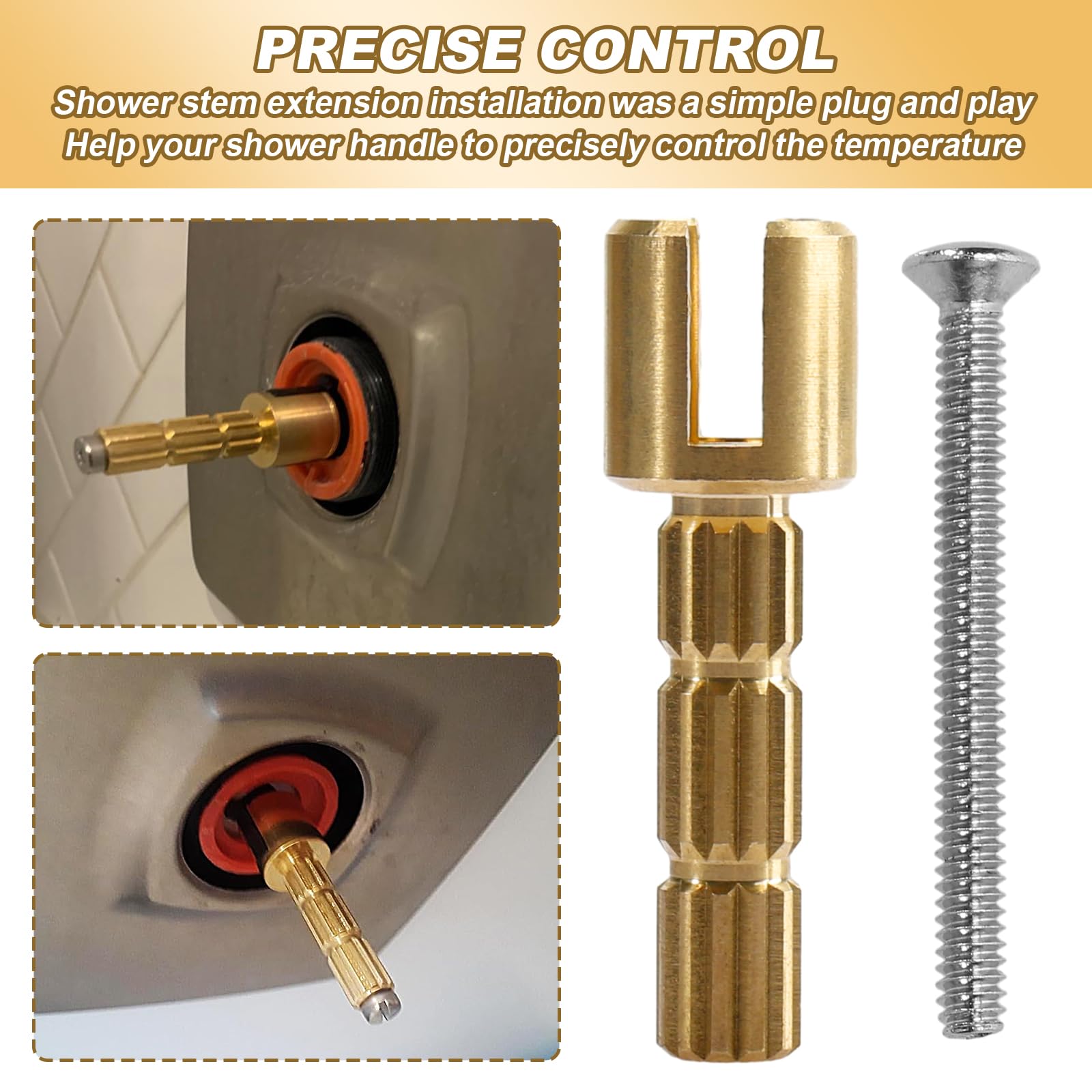 for Pfister 970-0770 Plumbing-Equipment Replacement Shower Valve Extender Faucet Handle Stem 2Pcs