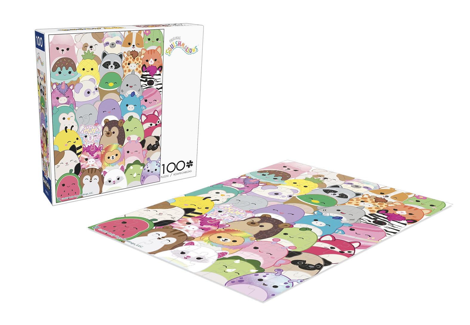 Buffalo Games - Squishmallow - Squishmallows - Buddies - 100 Piece Jigsaw Puzzle for Families -Challenging Puzzle Perfect for Game Nights - Finished Size is 15.00 x 11.00