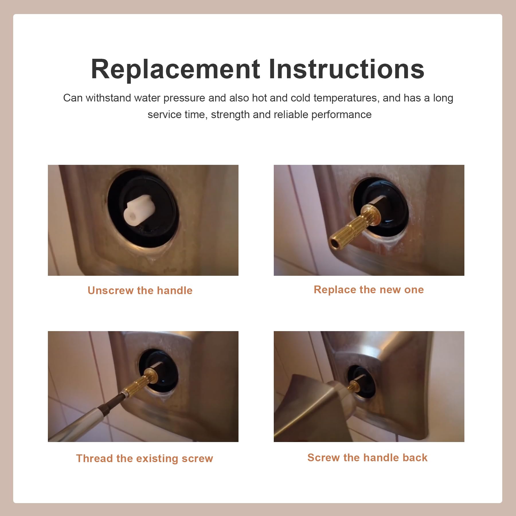 Powswopx 970-0770 Stem Adapter with Screw Replace for 970-0770 Plumbing Equipment, Pfister Securepfit Trims, Shower Handle Stem Extension Tub and Faucet Accessories Valve Extender Trim Repair