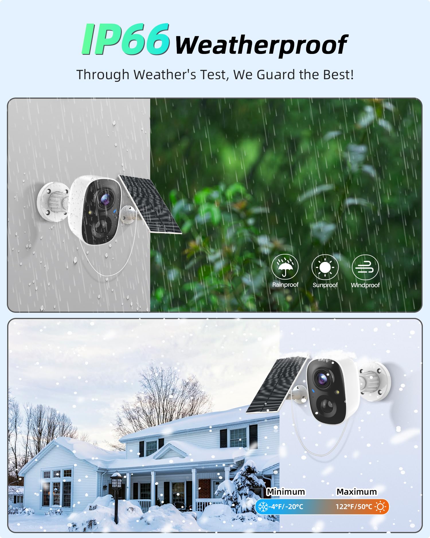 MaxiViz Solar Camera Outdoor Wireless, 2.4GHz Wi-Fi Security Camera with AI Motion Detection, Cameras for Home Security with 2K Color Night Vision, Two-Way Talk, IP66 Weatherproof, Cloud/SD Storage