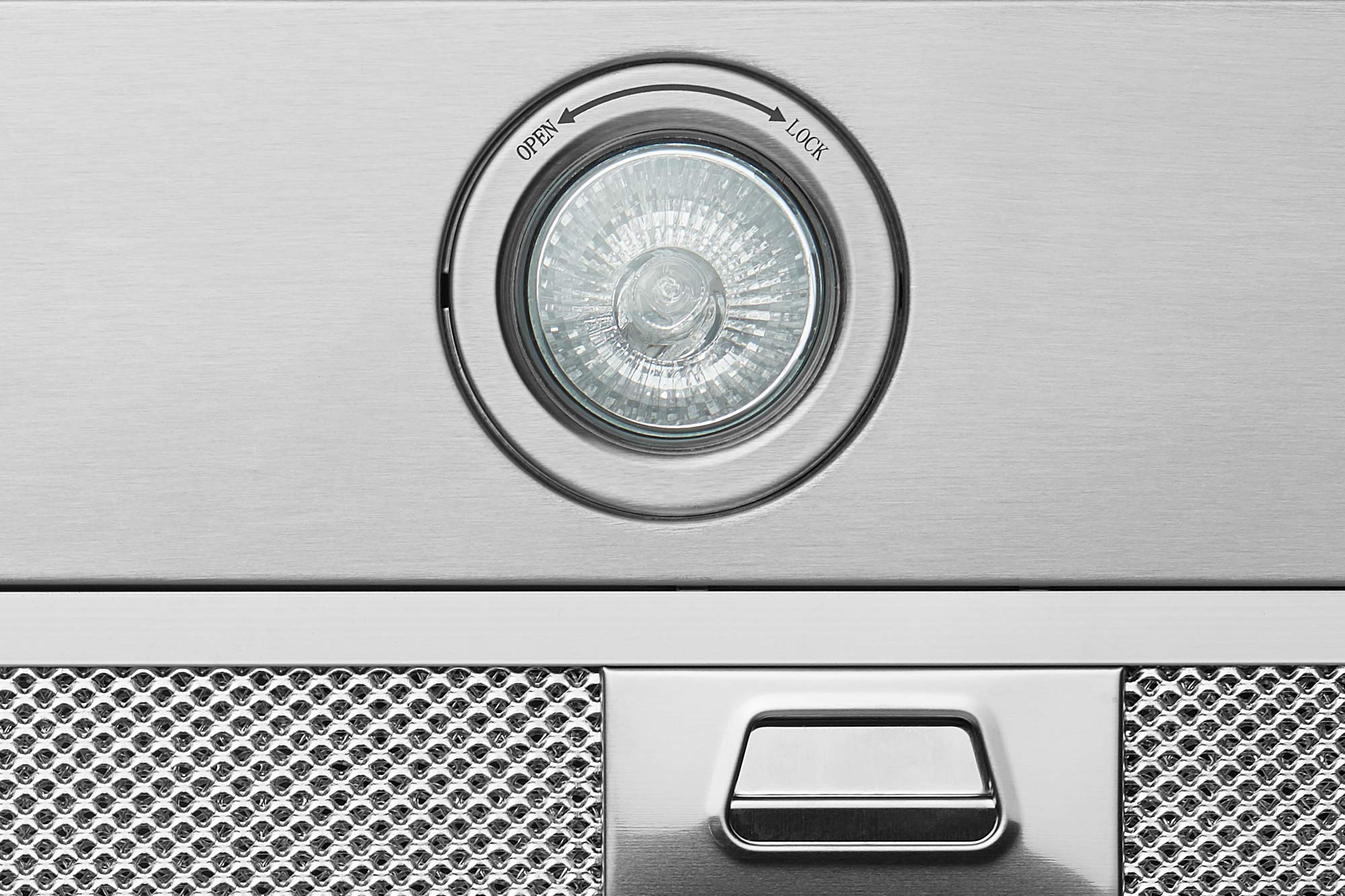 Hauslane Wall Mount Range Hood 30 Inch | Matte White Wall Chimney | 6” Duct/Ductless Convertible, Strong Suction, Six-layer Aluminum Filters, Changeable LED Lamps, Stove Kitchen Vent Hood