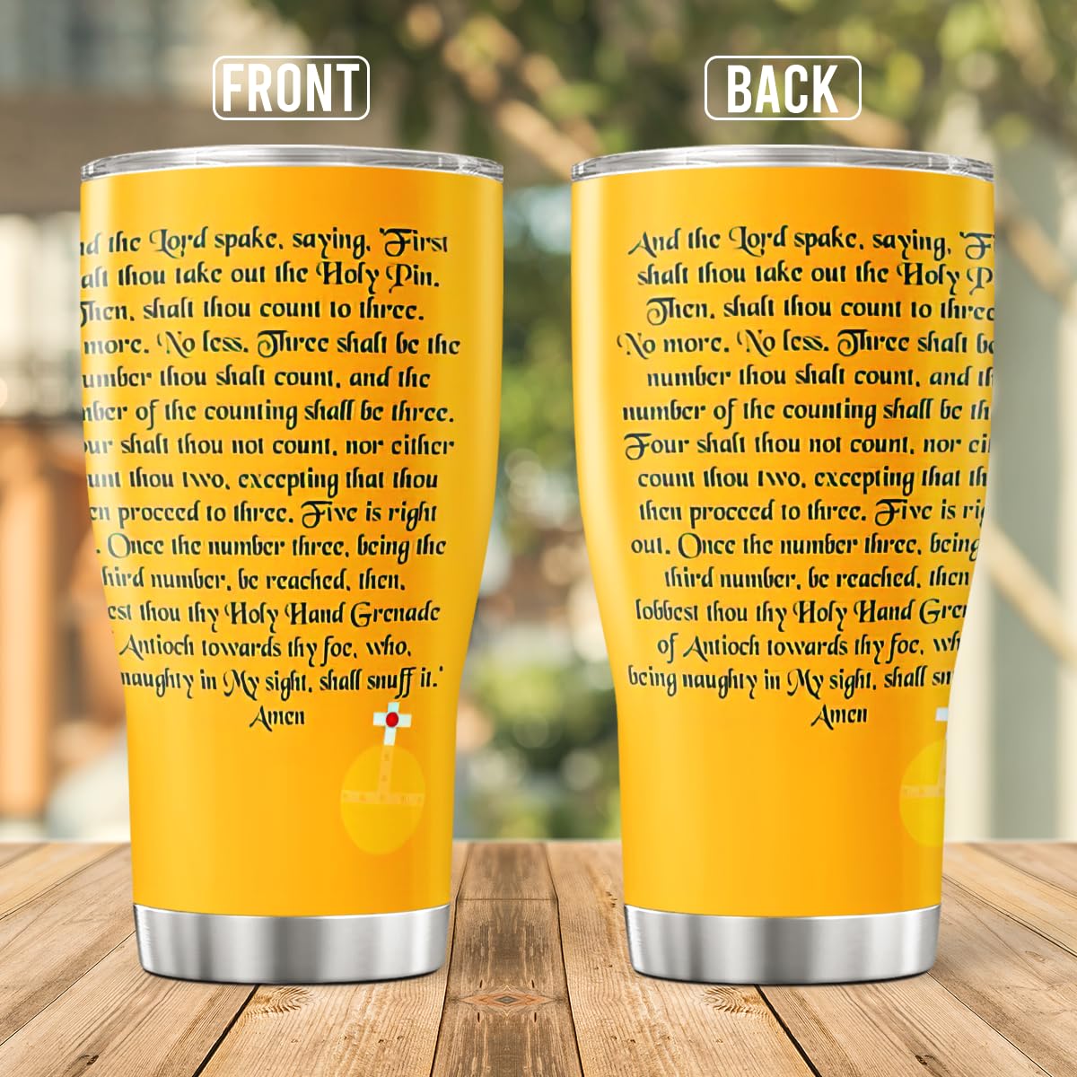 KINGGGGG Tumbler 30 Oz The with Lid and Straw Holy Insulated Hand Coffee Quote Steel Stainless