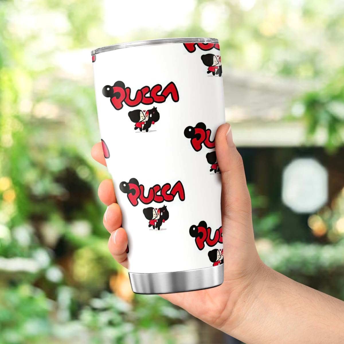 KINGGGGG Tumbler 30 Oz Pucca Stainless And Steel Garu Insulated Funny Coffee Love with Lid and Straw