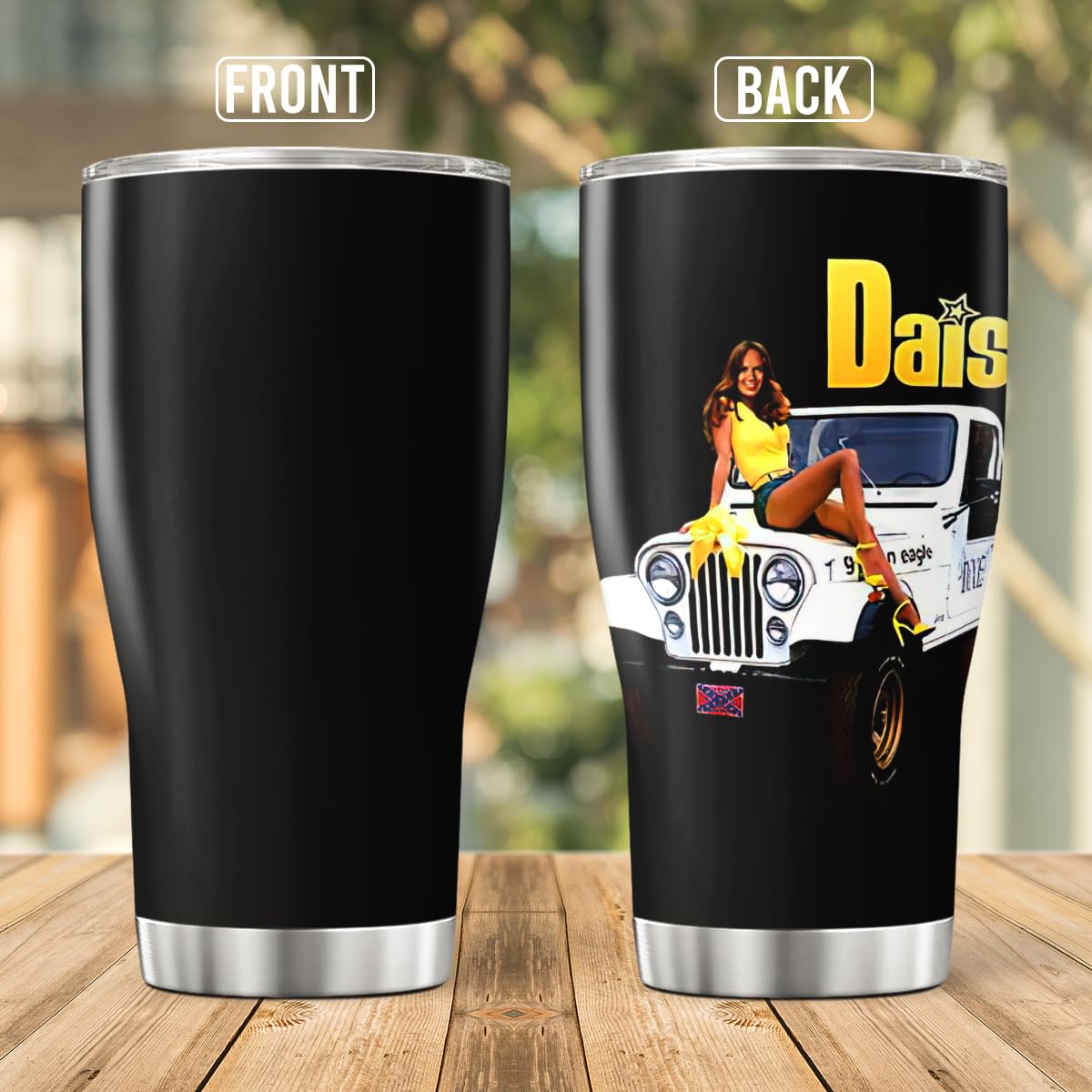 Tumbler 30 Oz Daisy Coffee Duke Stainless And Insulated Dixie Steel with Lid and Straw