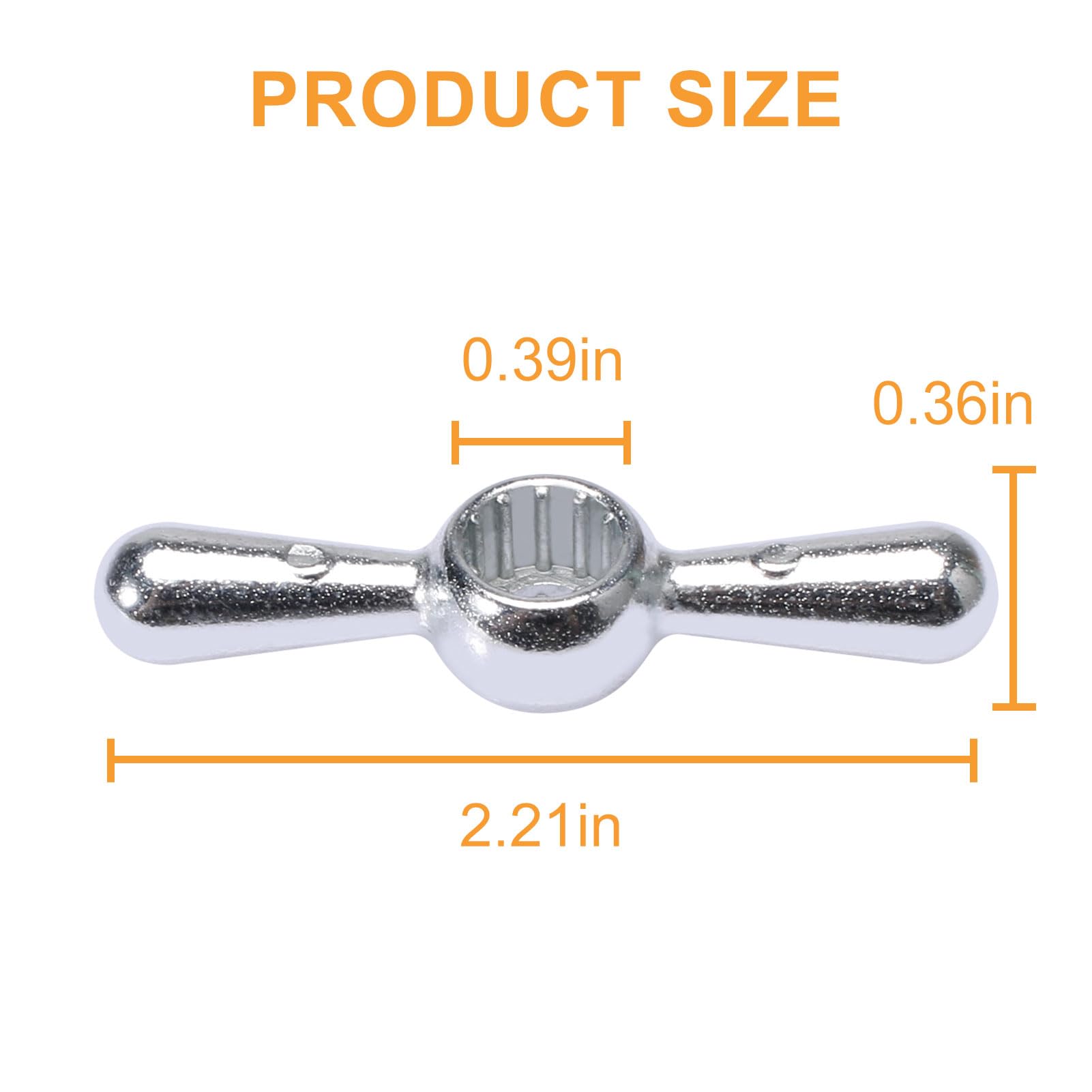 seork PP806-15 (2 Pcs) Broach Sillcock Tee Hose Bibb Replacement 12 Broach Point Outside Faucet Hose Sillcock Tee Handle