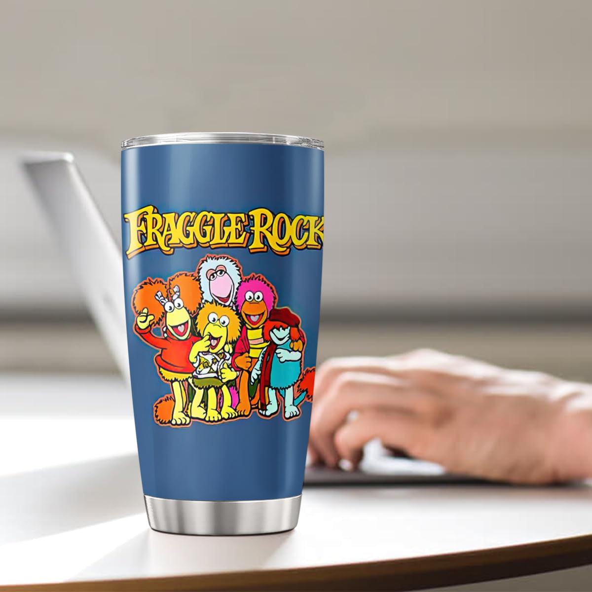 Tumbler Fraggle Steel Rock Tea Office Hot Coffee Stainless Iced Travel Insulated 20 30 Oz
