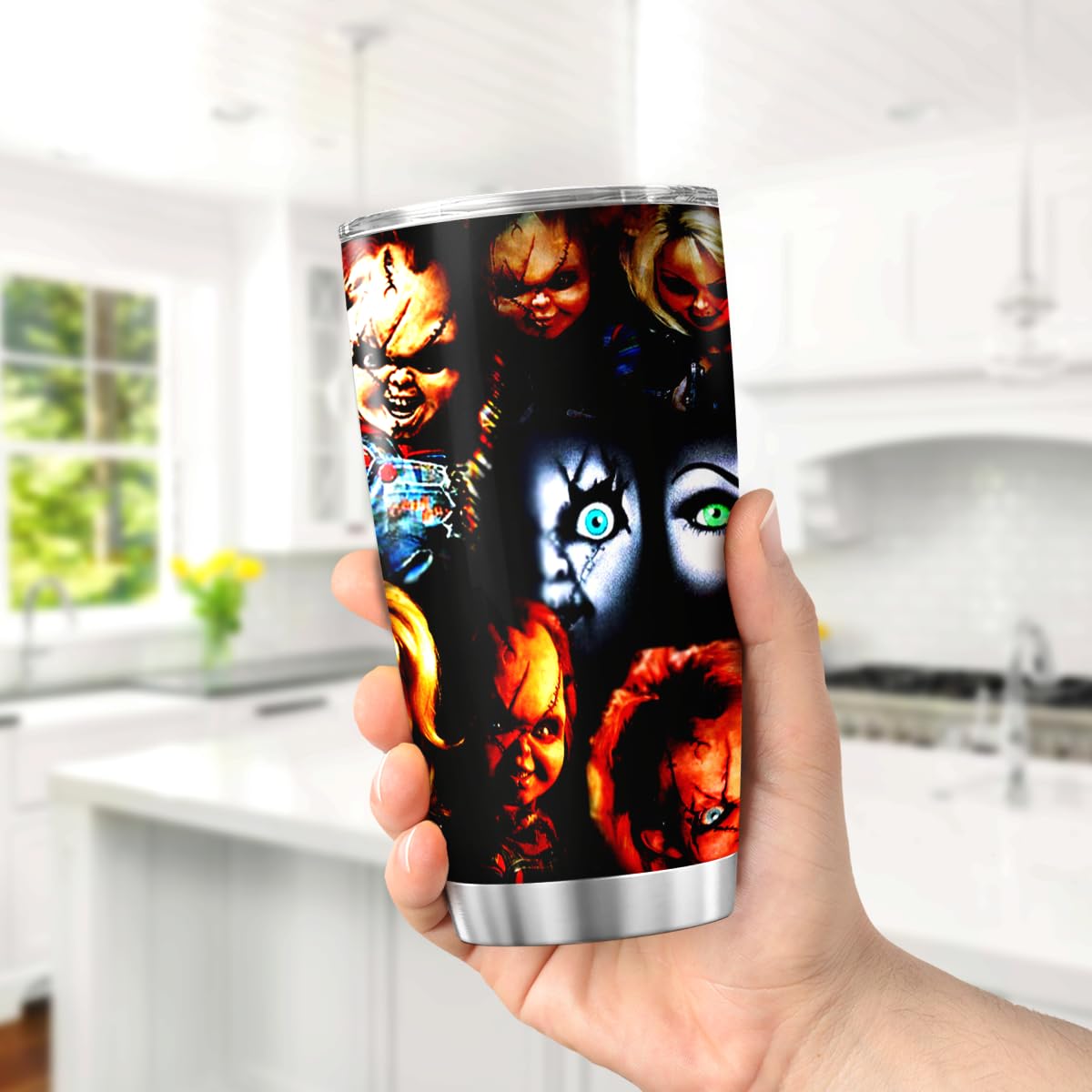 Tumbler Chucky Travel Stainless 20 30 Oz Hot Insulated Coffee Iced Steel Tea Office