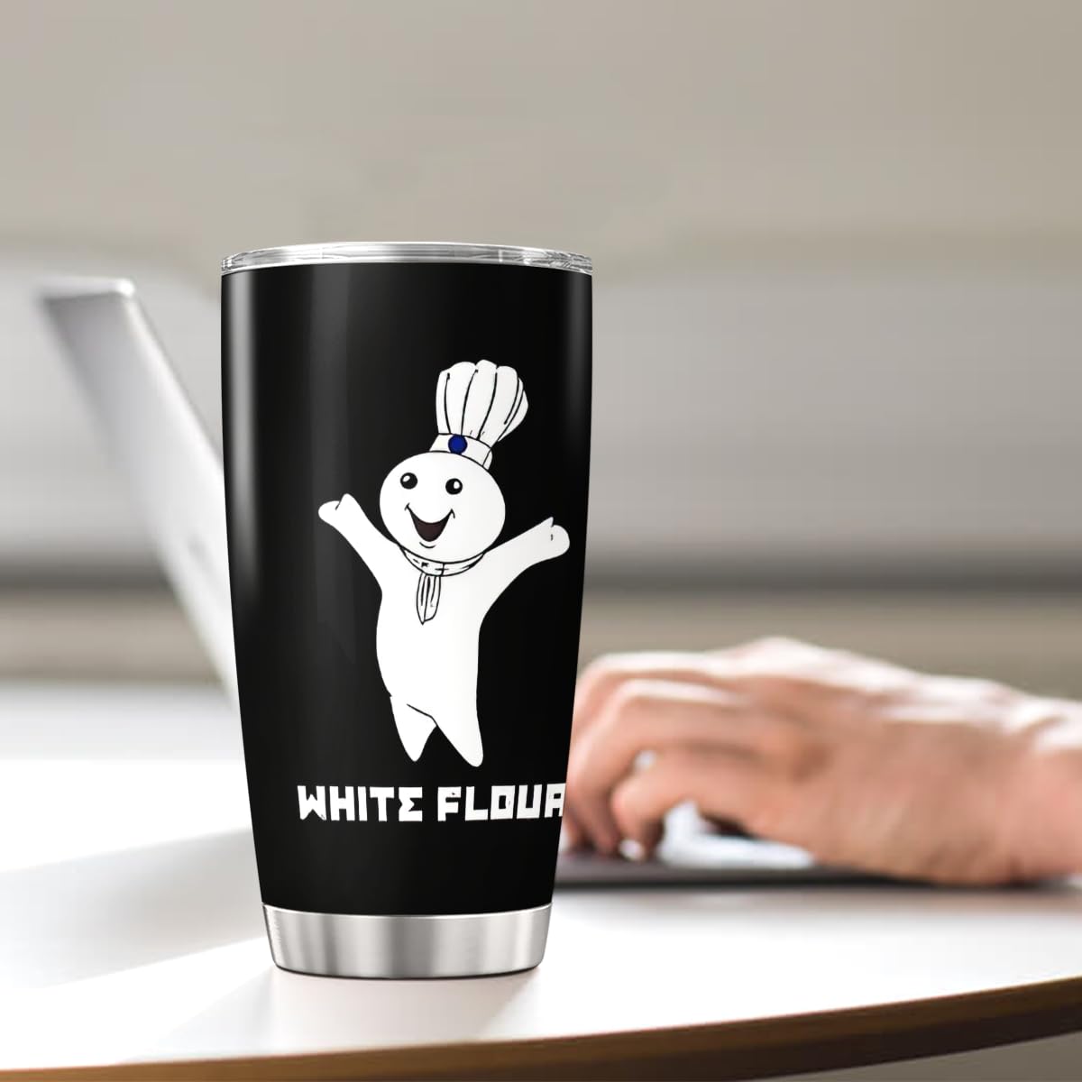 Tumbler Pillsbury Tea Doughboy Iced Office Coffee 20 30 Oz Hot Stainless Travel Steel Insulated