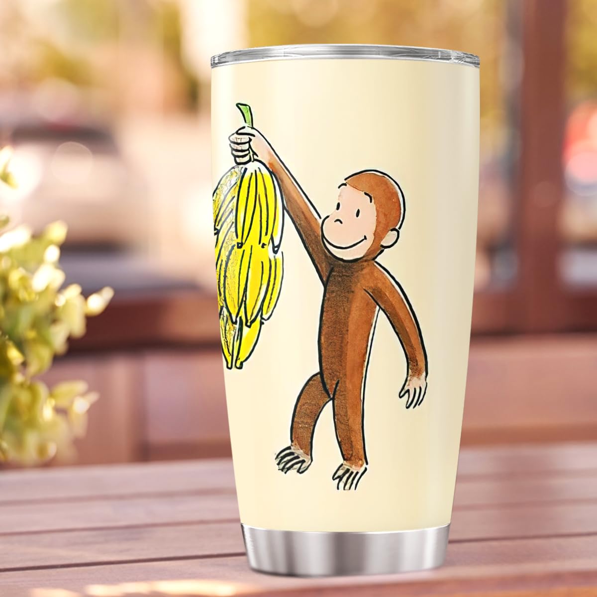 Tumbler Curious Insulated George Steel Banana 20 30 Oz Coffee Stainless