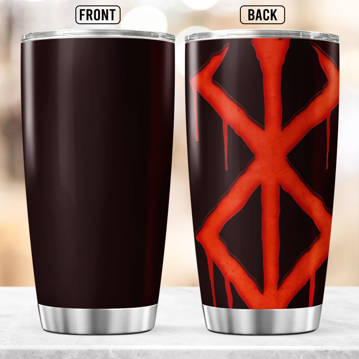 Tumbler Berserk Steel Brand 20 30 Oz Of Coffee Sacrifice Insulated Stainless