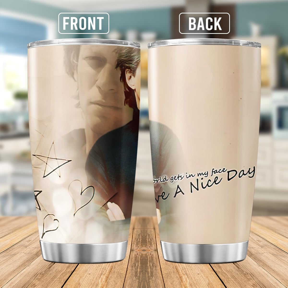 Tumbler Bon Insulated Jovi Stainless Have Coffee Anice 20 30 Oz Day Steel