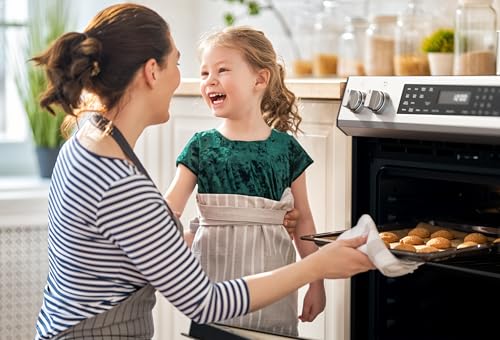 RANGAIRE RRI303GS 30" Range, 4 Induction Burners, 5.0 cu. Ft. Capacity, Freestanding Slide-in AirFry, True Convection Oven, Self Cleaning, Easy Reach Racks, Glass Touch, Stainless Steel