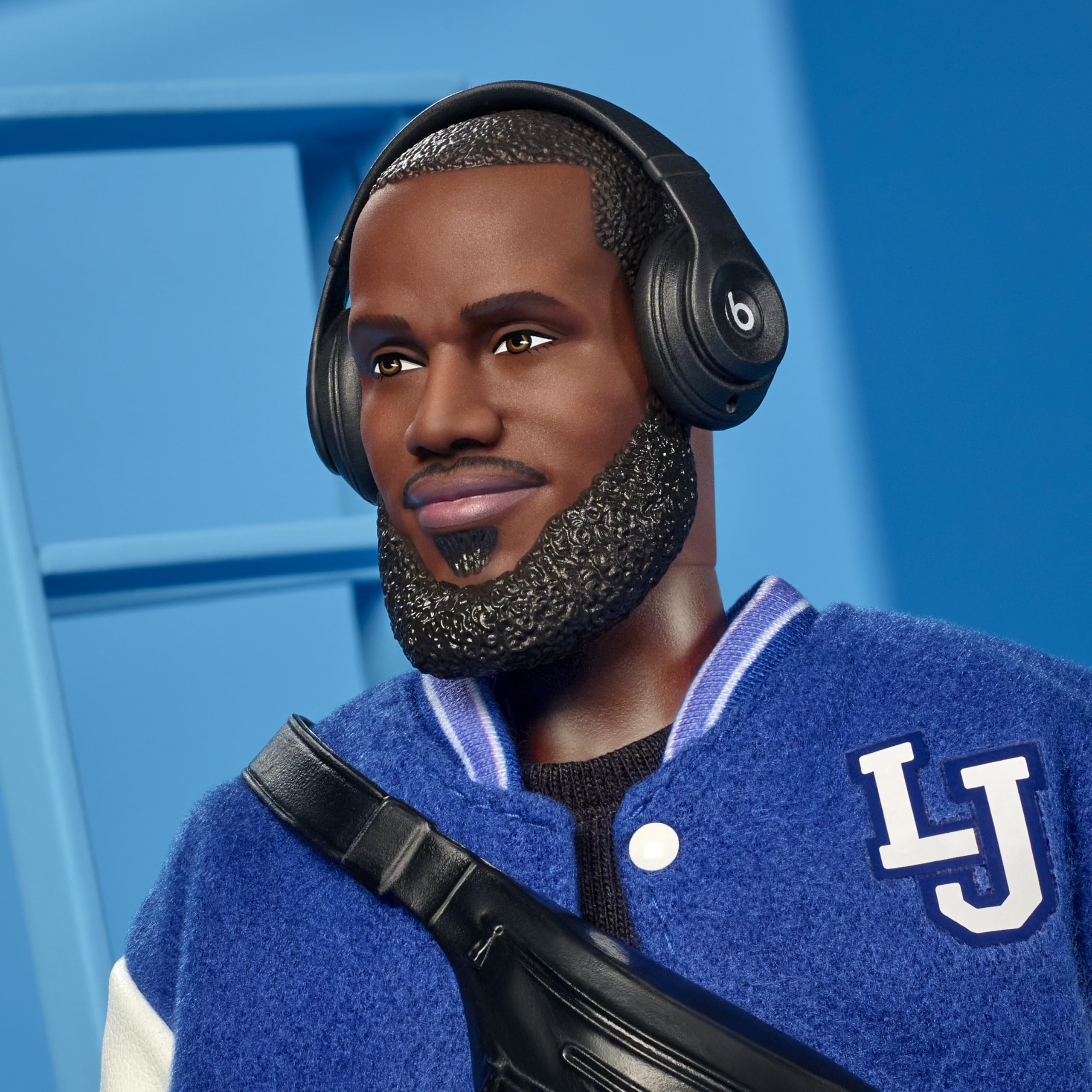 Barbie Signature Lebron James Kenbassadors Doll Collectible with Varsity Bomber Jacket Outfit & Accessories Including Headphones, Sunglasses, & More