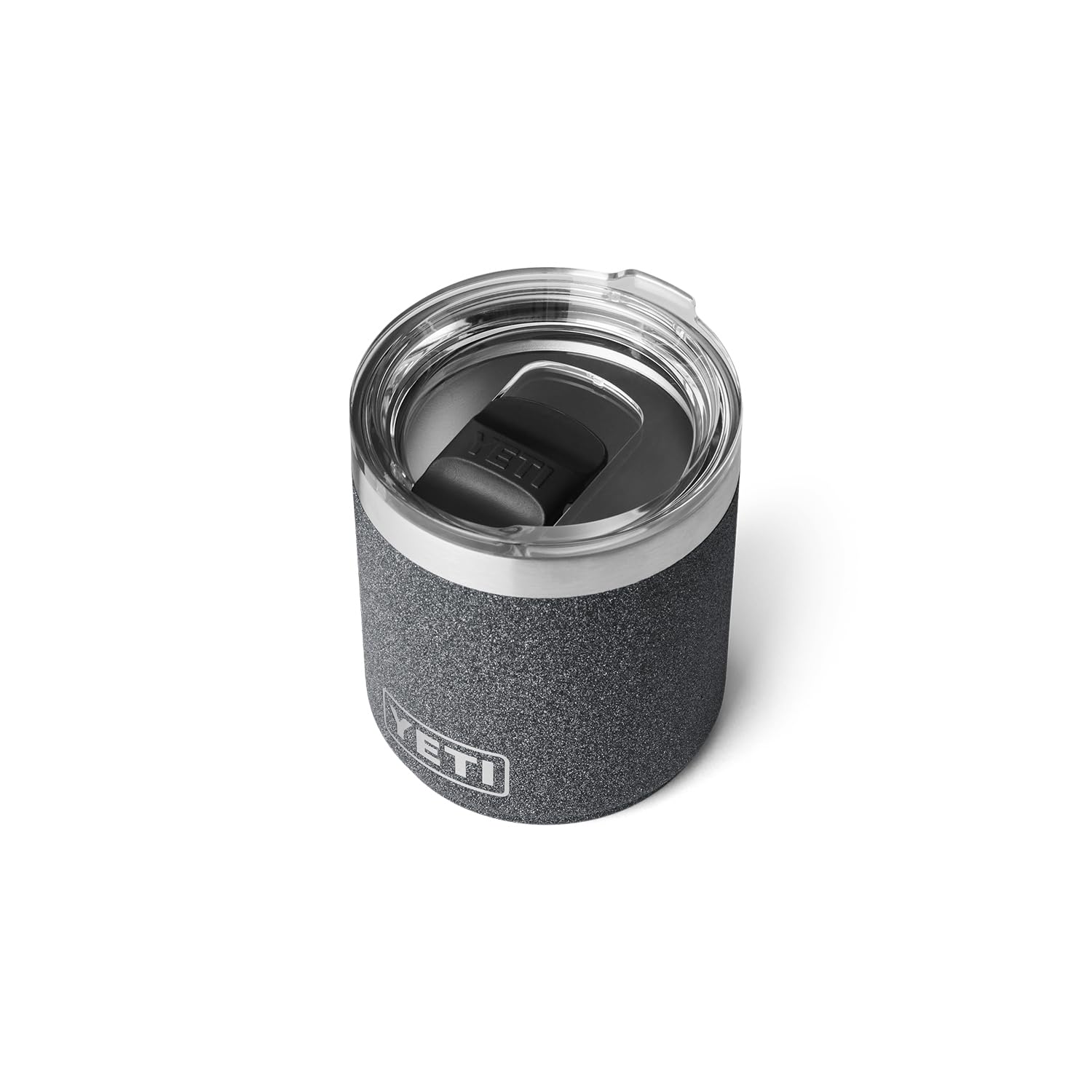 YETI Rambler 10 oz Stackable Lowball 2.0, Vacuum Insulated, Stainless Steel with MagSlider Lid, Black Stone