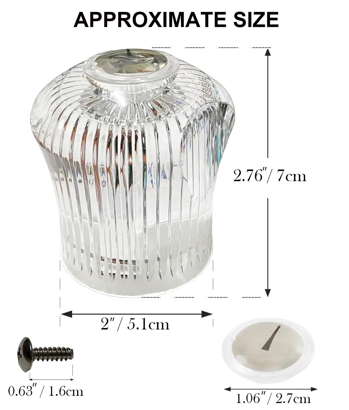 Faucet Handle Replacement Compatible with Kohler Acrylic 30316 Handle Kit