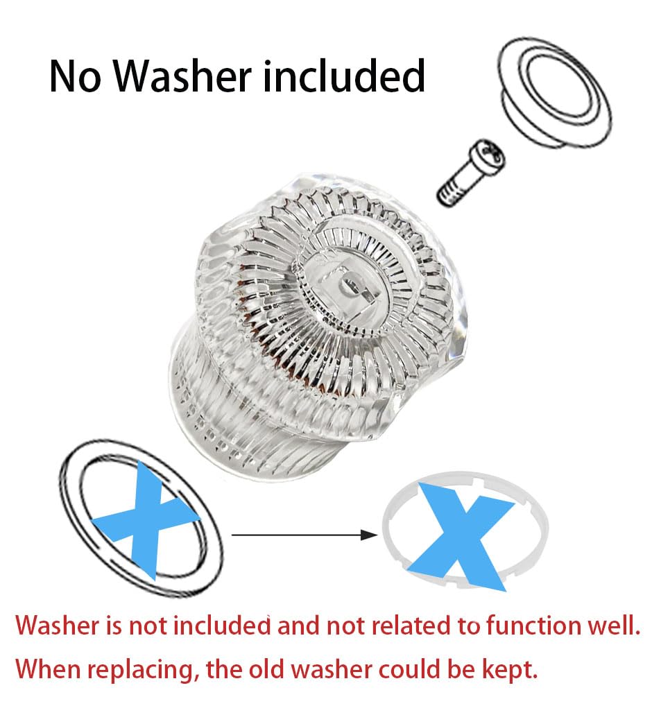 Faucet Handle Replacement Compatible with Kohler Acrylic 30316 Handle Kit