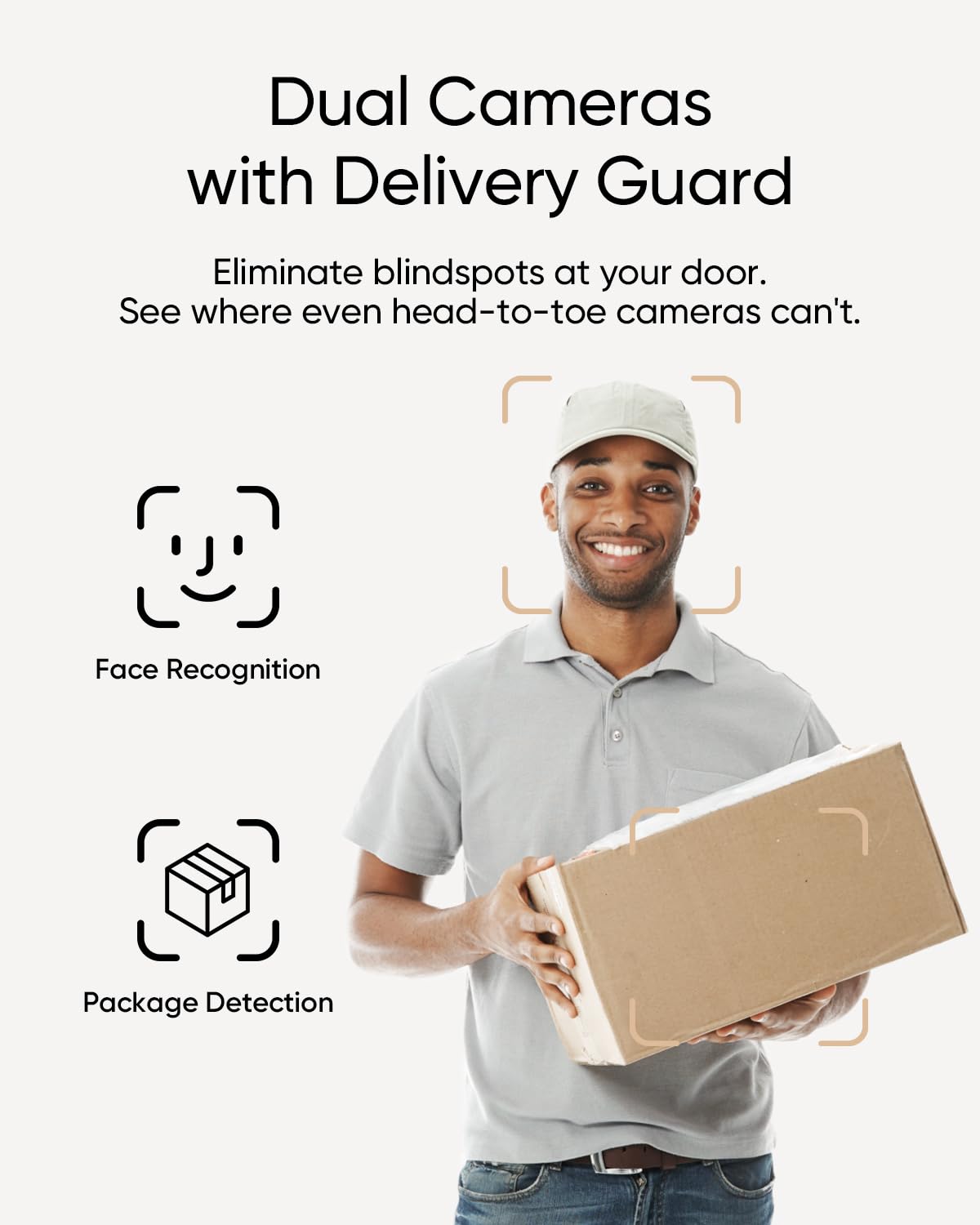eufy Security Video Doorbell E340, Dual Cameras with Delivery Guard, 2K Full HD and Color Night Vision, Wired or Battery Powered, HomeBase S380 Compatible, No Monthly Fee (Renewed)