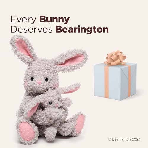 Bearington Bunny Hugs The Bunny Stuffed Animal, 10 Inch Easter Plush Rabbit Stuffed Animal