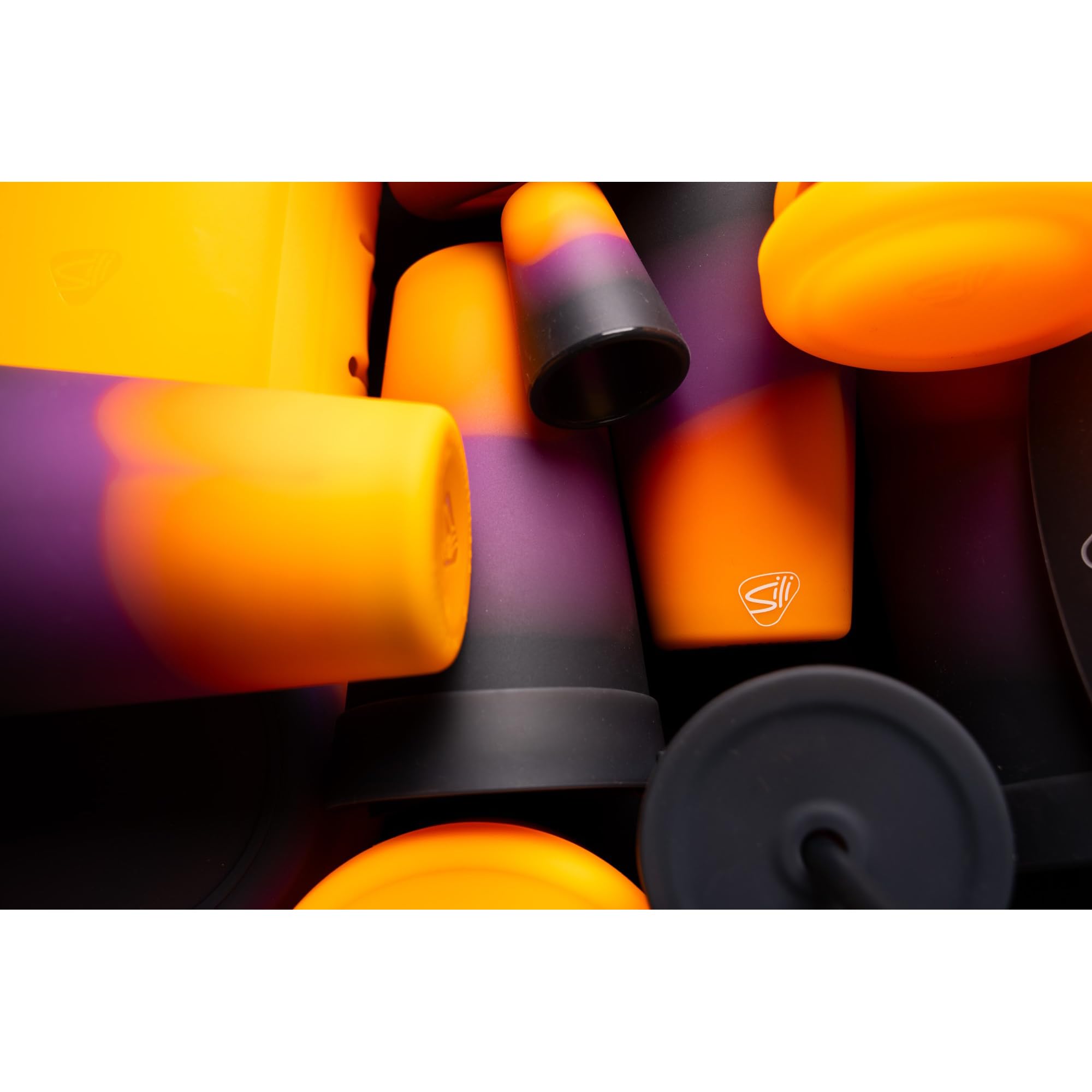 Silipint: Silicone Pint Glass Set - 2 Pack Sun Storm & Moon Beam - 16oz Unbreakable Cups, Flexible, Hot & Cold, Sustainable