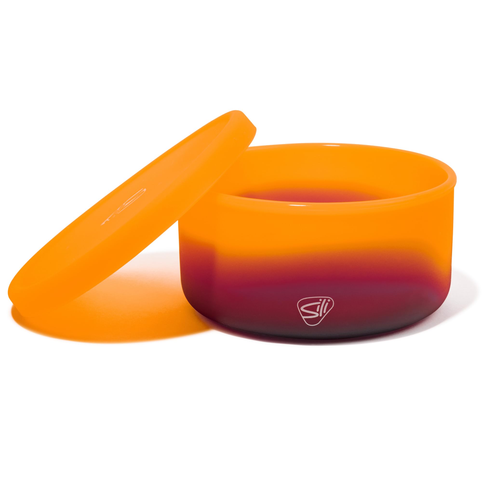 Silipint: Silicone 30oz Lidded Bowls: 2 Pack Sun Storm - Unbreakable, Flexible, Microwave-Oven-Dishwasher, Non-Slip, Sustainable
