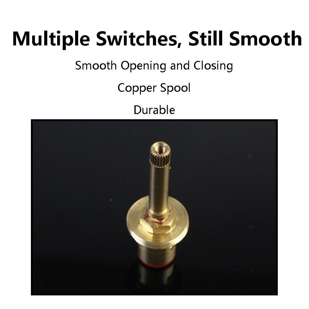 76mm/3inch DN15 Brass Ceramic Stem Ceramic Disc Cartridge Faucet Valve Cartridge Replacement Faucet Repair Replacement Parts for Bathroom Kitchen Tap Sink Faucet (Random color)