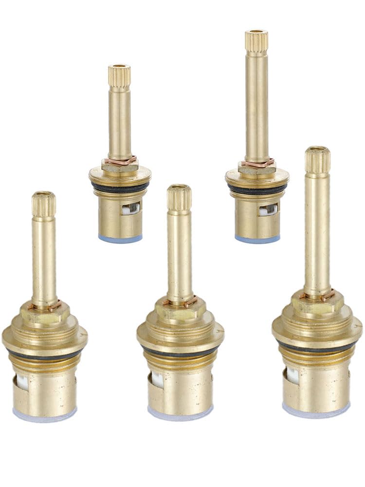76mm/3inch DN15 Brass Ceramic Stem Ceramic Disc Cartridge Faucet Valve Cartridge Replacement Faucet Repair Replacement Parts for Bathroom Kitchen Tap Sink Faucet (Random color)