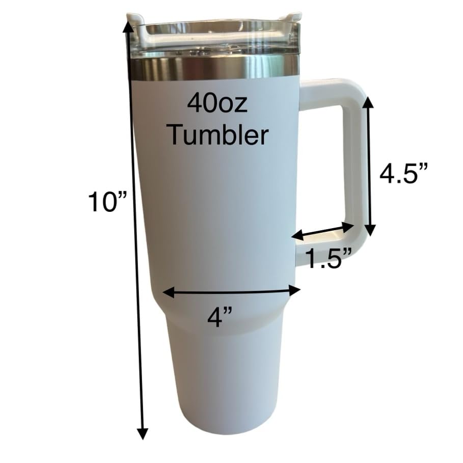 Silva lining designing Stainless Steel 40oz Tumbler - Keeps Drinks Hot/Cold, Engraved, Spill Proof, Dental Hygienist Gift - White, Insulated, Reusable, Dishwasher Safe