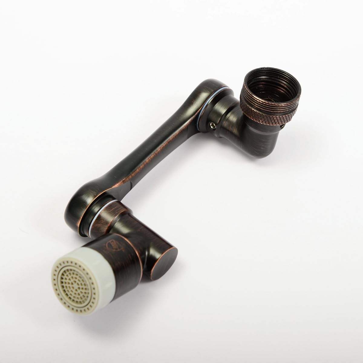 Techzm Faucet Extender 1080 Swivel Faucet Attachment Aerator Rotating Splash Filter Extension with Two Water Outlet Modes - Oil Rubbed Bronze