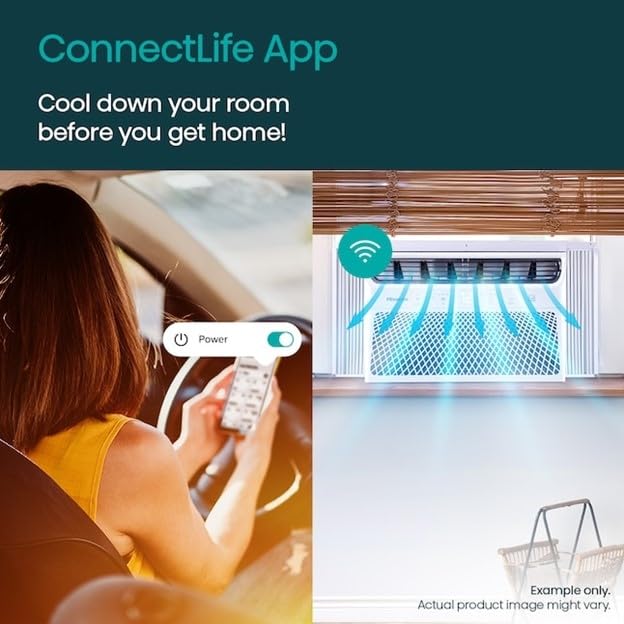 Hisense 450-sq ft Window Air Conditioner 115-Volt; 10,000 BTU 3 modes (Cooling, Fan, Dehumidifier), Noise Level dB 53, Wi-Fi Enabled, Remote control, AW1022CW1W (Renewed)