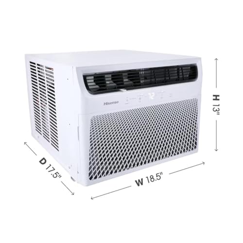 Hisense 450-sq ft Window Air Conditioner 115-Volt; 10,000 BTU 3 modes (Cooling, Fan, Dehumidifier), Noise Level dB 53, Wi-Fi Enabled, Remote control, AW1022CW1W (Renewed)