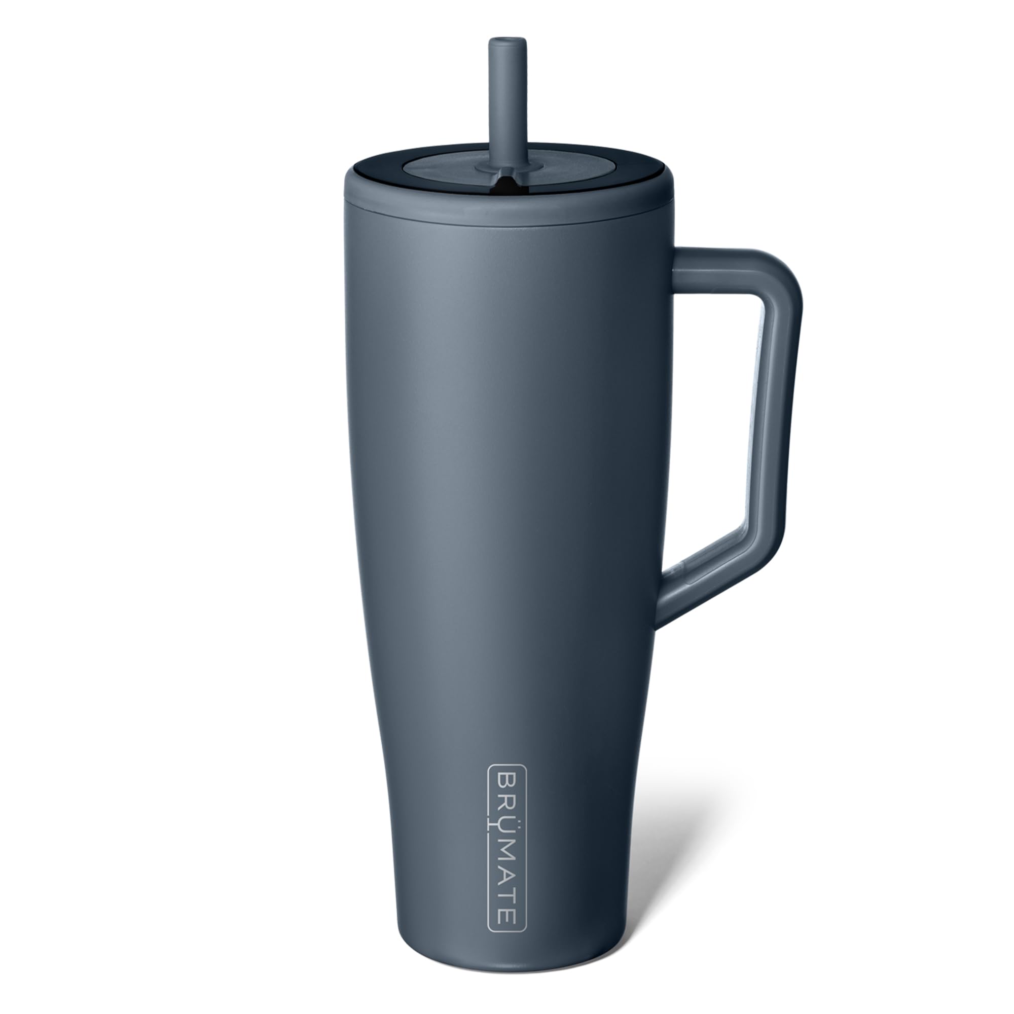 BrĂźMate Era 40 oz Tumbler with Handle and Straw | 100% Leakproof Insulated Tumbler with Lid and Straw | Made of Stainless Steel | Cup Holder Friendly Base | 40oz (Nightfall Blue)