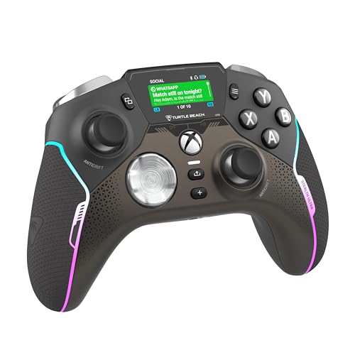 Turtle Beach Stealth Ultra High-Performance Wireless Gaming Controller Licensed for Xbox Series X|S, Xbox One, Windows PC & Android – LED Dashboard, Charge Dock, RGB Lighting, 30-Hr Battery, Bluetooth, Black