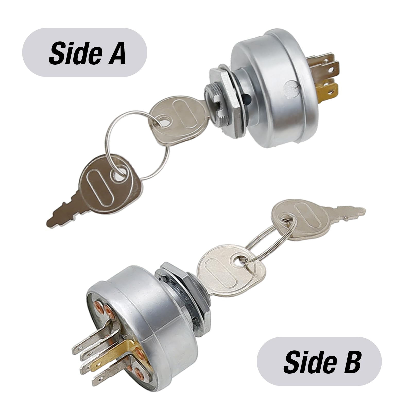 Tractor Ignition Switch Replacement for K1122-62110 AM119111 Compatible with John Deere STX38 STX46 Scotts Sabre S 1642 1742 2046 1438 16/46 Kubota T1460 T1570 T1670 T1760S T1870S