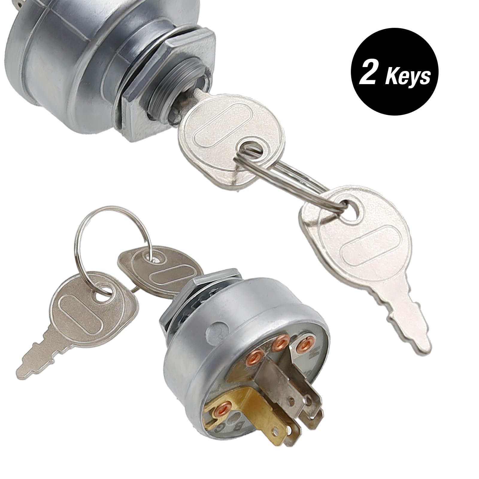 Tractor Ignition Switch Replacement for K1122-62110 AM119111 Compatible with John Deere STX38 STX46 Scotts Sabre S 1642 1742 2046 1438 16/46 Kubota T1460 T1570 T1670 T1760S T1870S