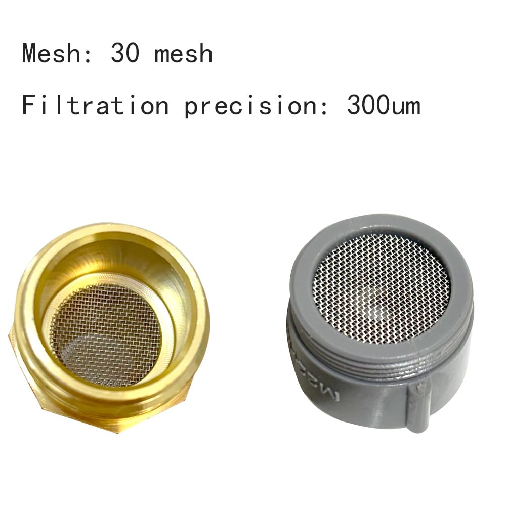 100 pcs 1/2 Inch (.5") 304 Stainless Steel Faucet Screen Replacement, Faucet Aerator Screens,Faucet Aerator